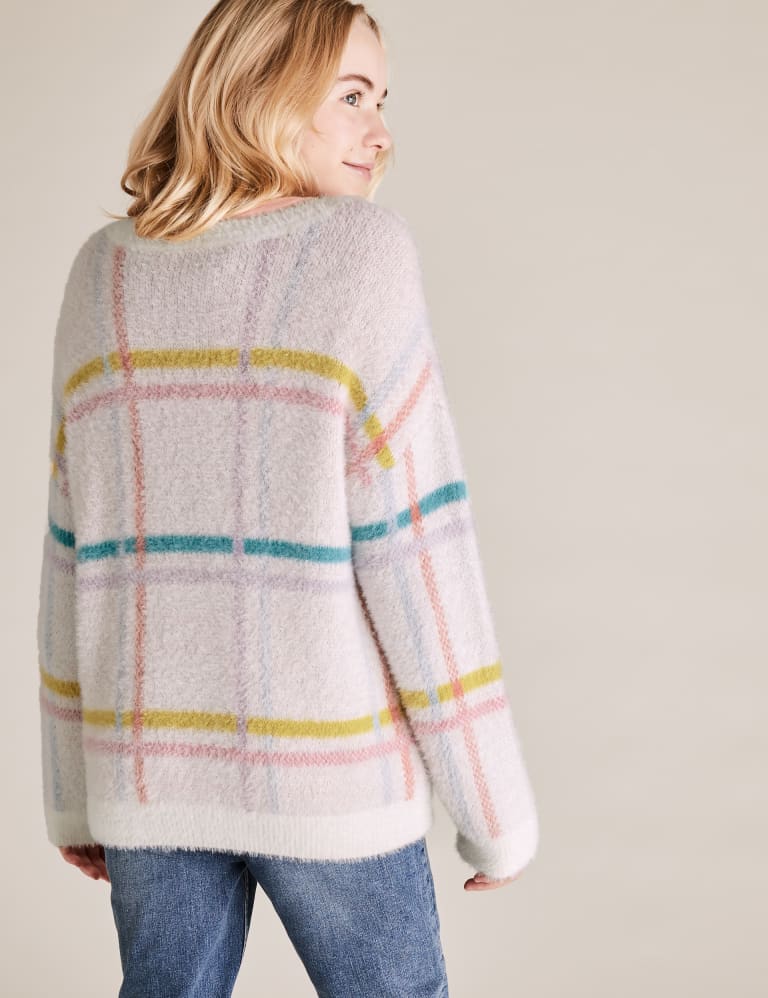 Check Knitted Jumper (6-16 Yrs) | M&S