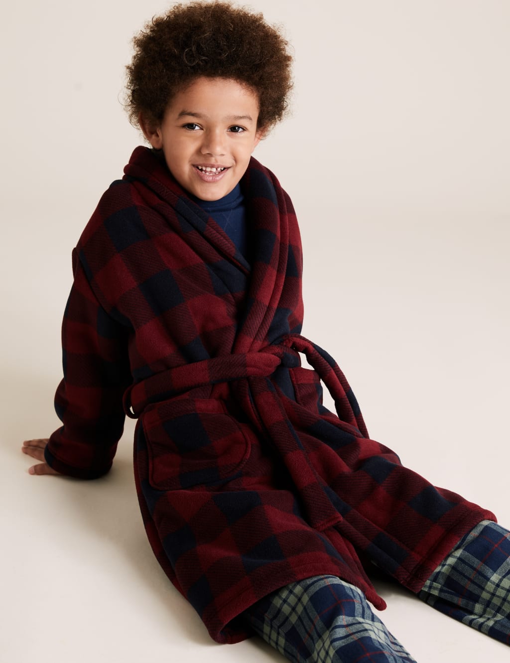 Checked Dressing Gown (6-16 Yrs) | M&S