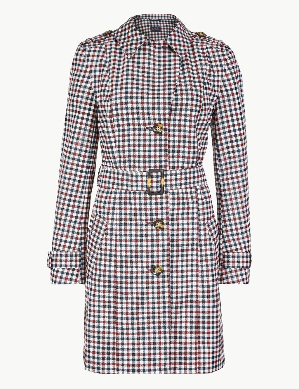 Checked Trench Coat | M&S Collection | M&S