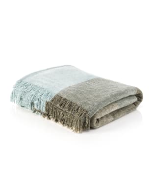 Chenille Checked Throw | M&S