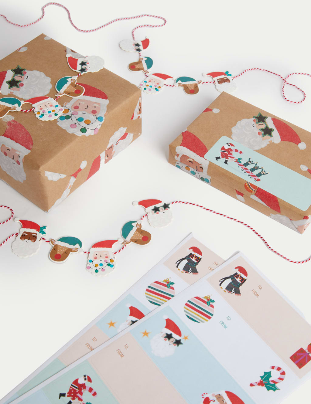 Christmas Kids Gift Wrapping Accessories Pack | M&S