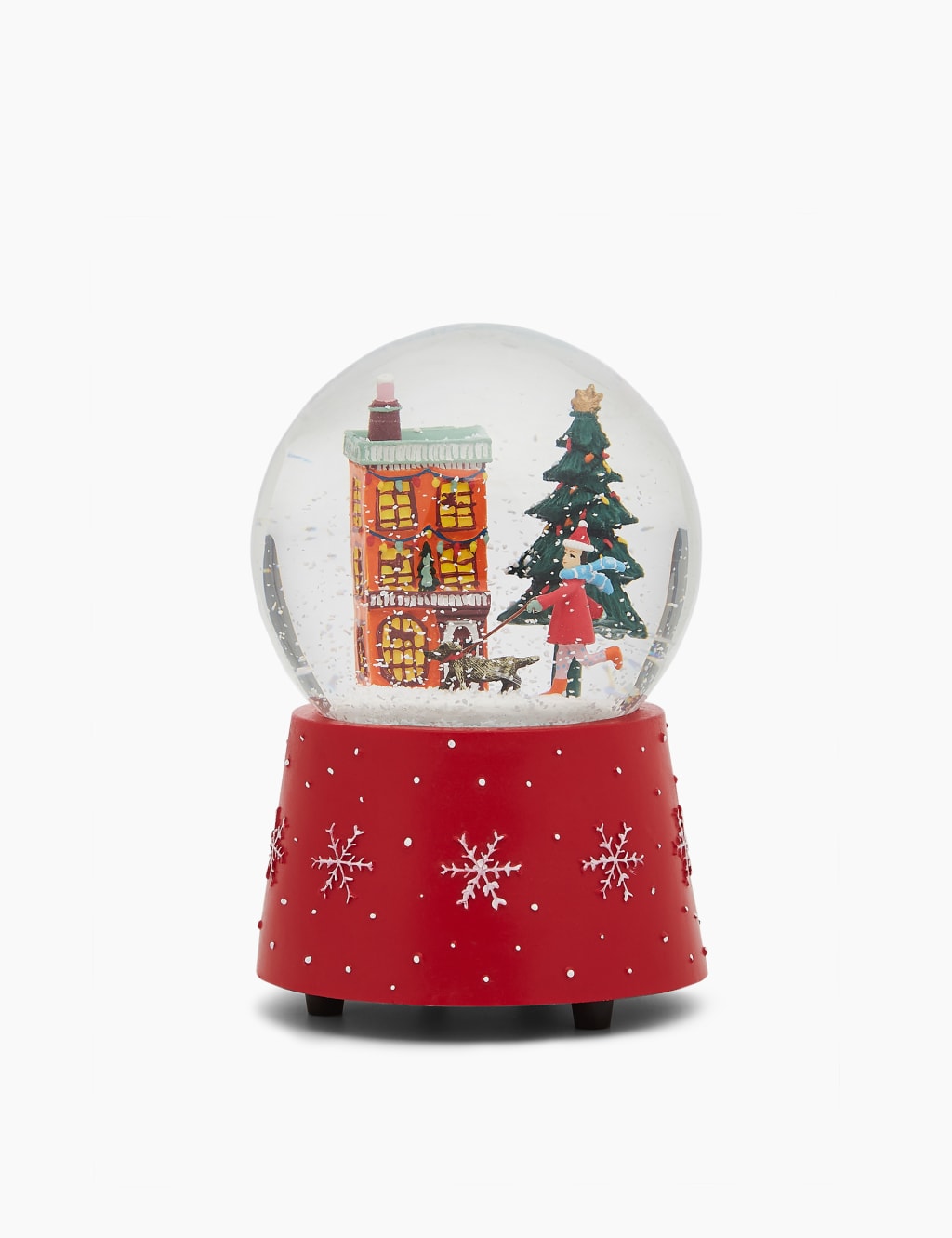 Christmas Scene Musical Snow Globe | M&S