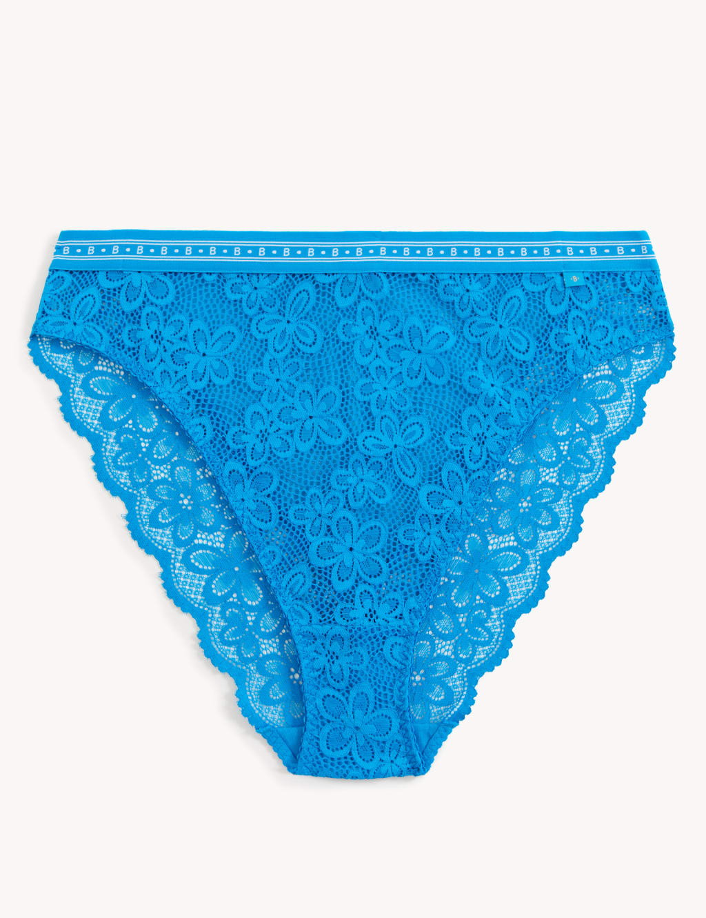 Cleo Lace High Waisted High Leg Knickers | B by Boutique | M&S