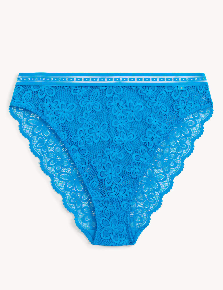 Cleo Lace High Waisted High Leg Knickers | B by Boutique | M&S