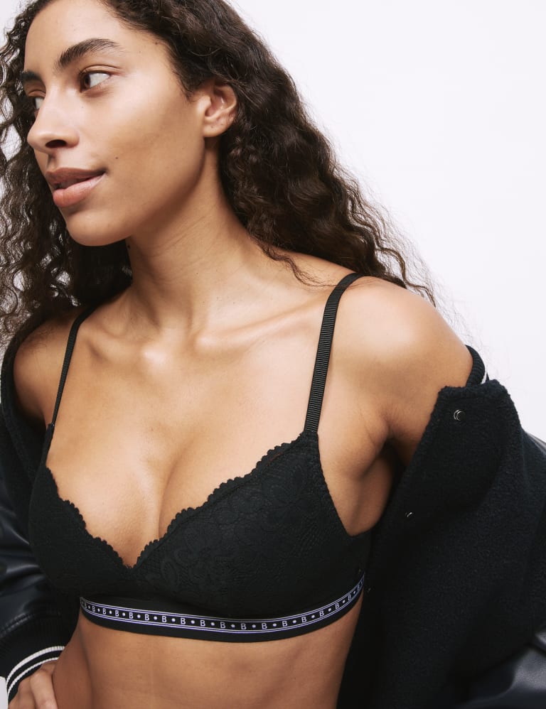 Cleo Lace Non Wired Plunge Bra (A-E) | B by Boutique | M&S