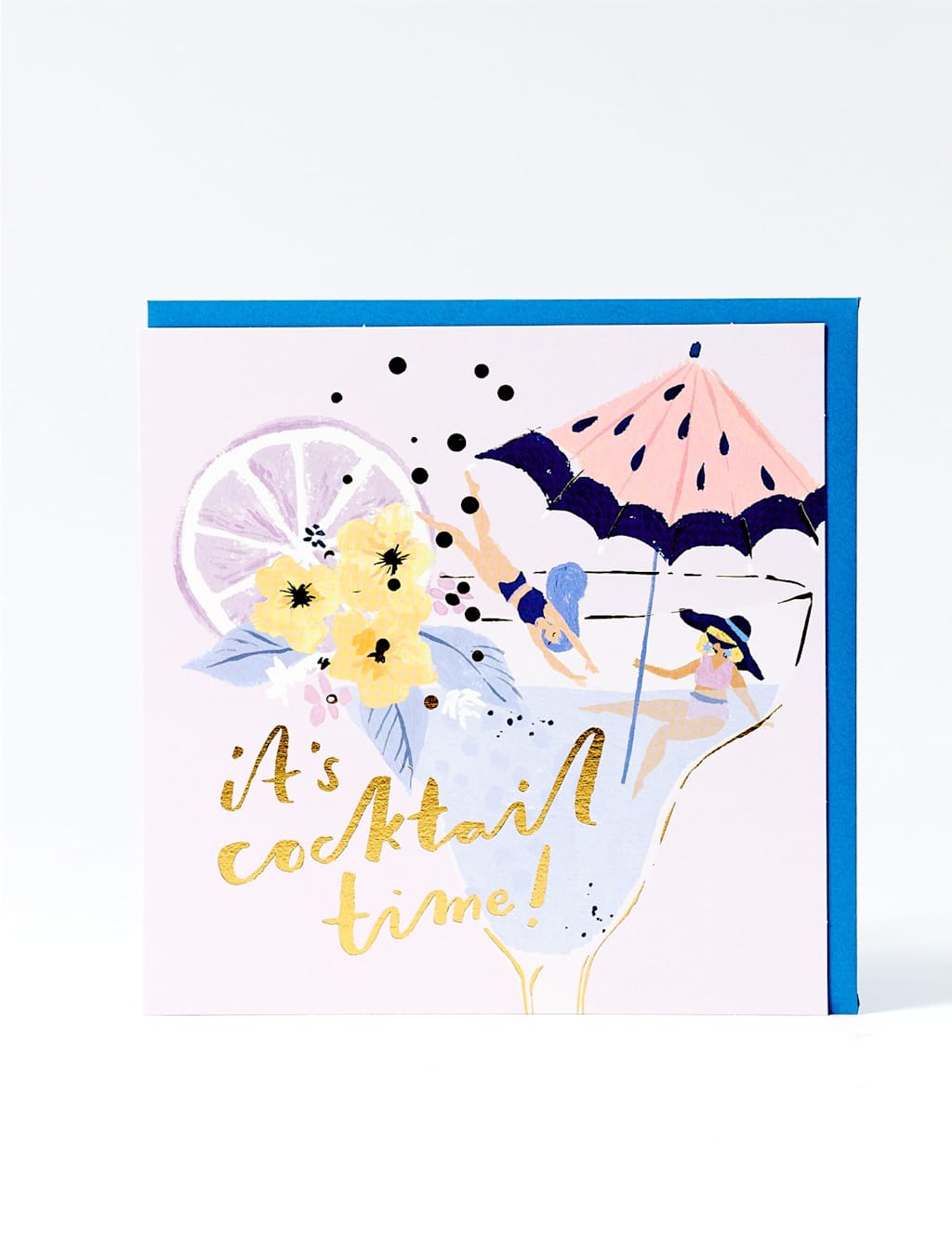 Cocktail Time Birthday Card | M&S
