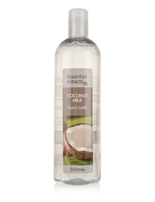 Coconut Milk Foam Bath 500ml Essential Extracts Mands