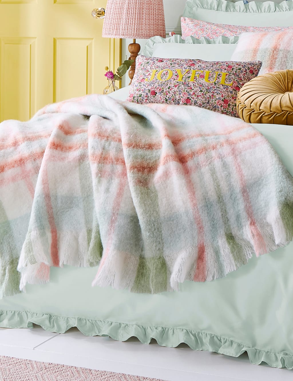 Colten Check Throw | Laura Ashley | M&S