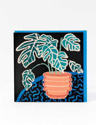 Contemporary House Plant Art Card | M&S