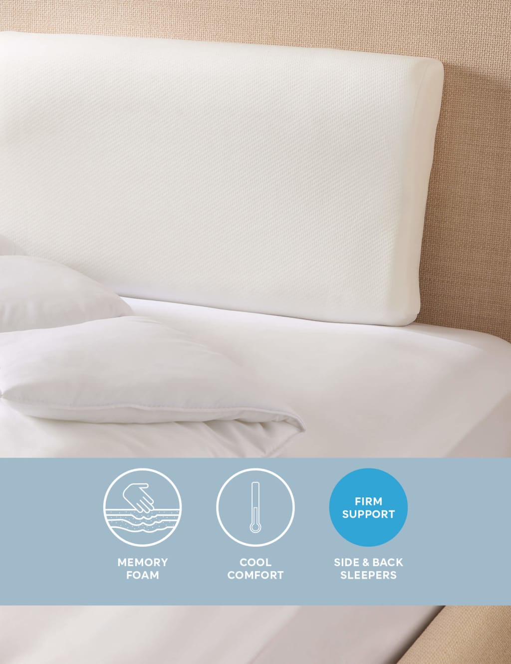Cooling Contour Memory Foam Pillow | Sleep Solutions | M&S