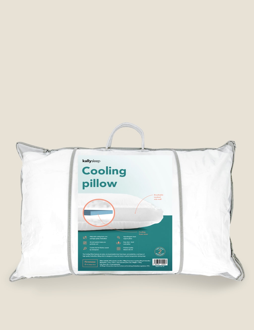 Cooling Medium Pillow | KALLY SLEEP | M&S