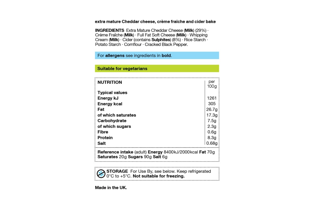 Cornish Cruncher & Cider Cheesebake (Serves 8-10) - (Last Collection ...