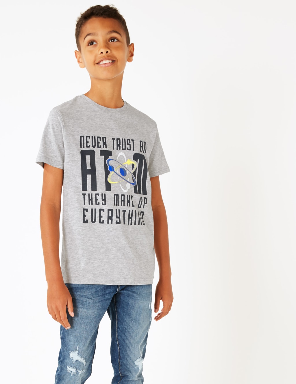 Cotton Atom T-Shirt (3-16 Years) | M&S