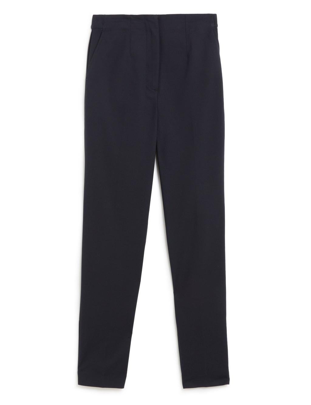 Cotton Blend Slim Fit Ankle Grazer Trousers | M&S Collection | M&S
