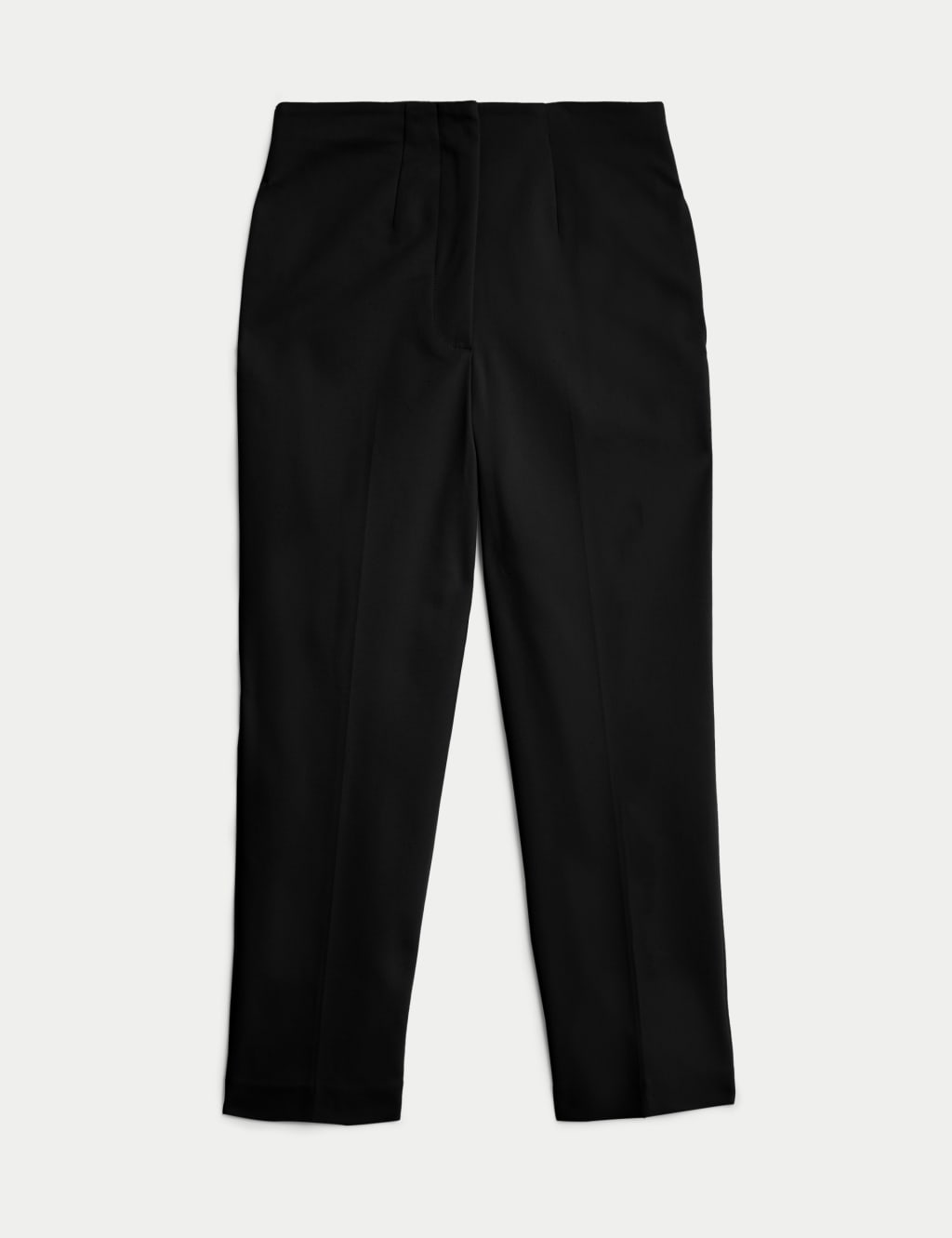 Cotton Blend Slim Fit Cropped Trousers | M&S Collection | M&S