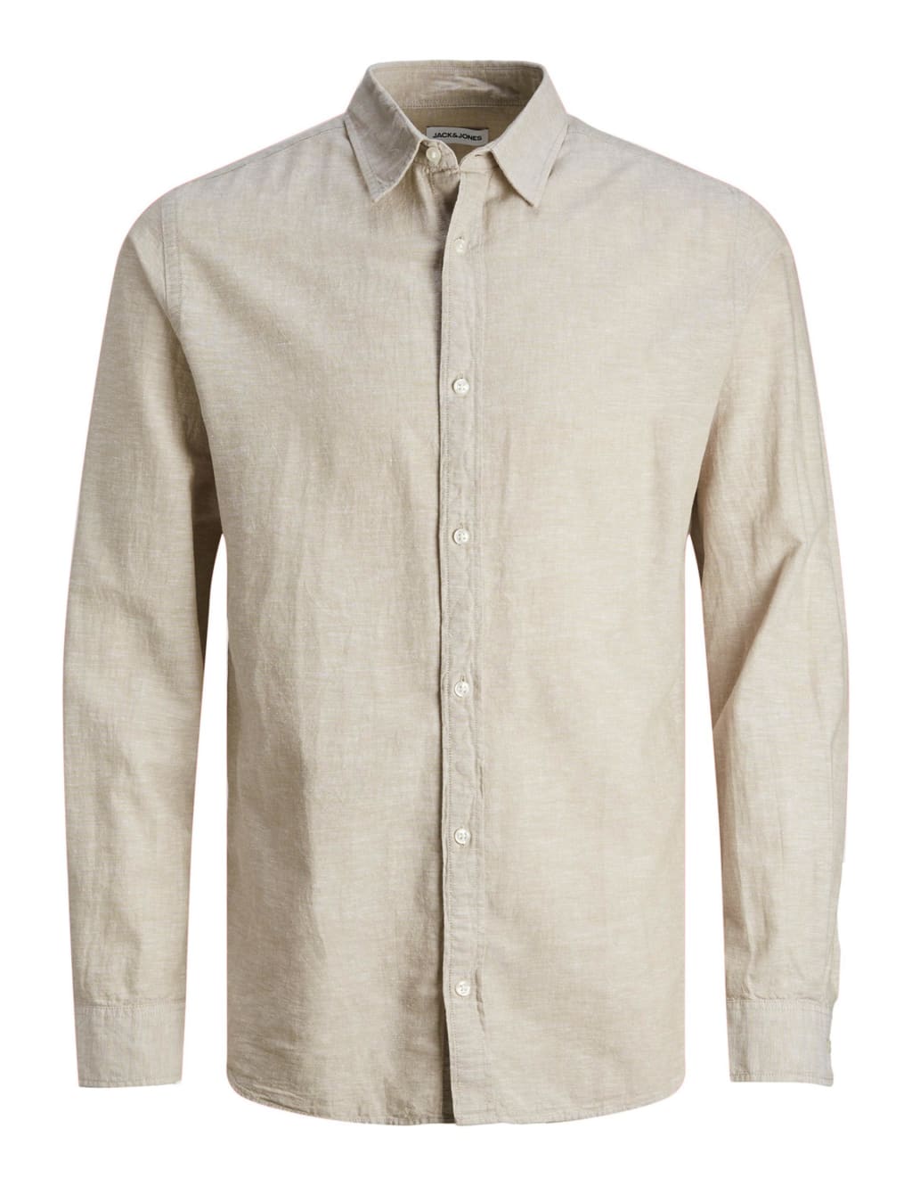 Cotton Linen Blend Oxford Shirt | JACK & JONES | M&S