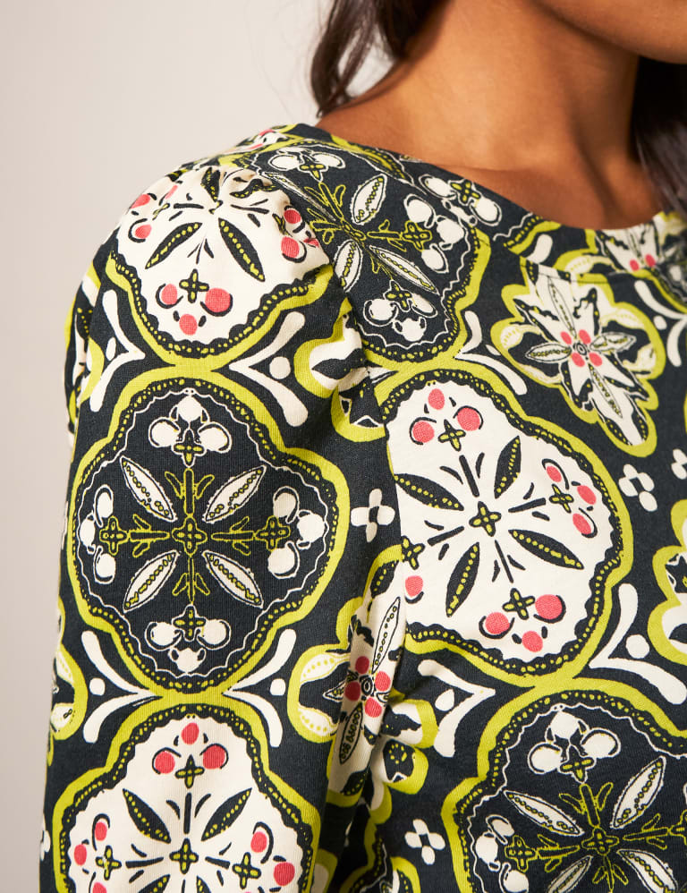 Cotton Modal Blend Printed T-Shirt | White Stuff | M&S