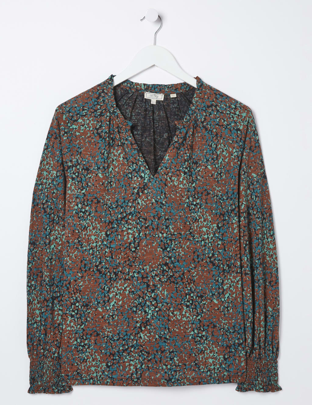 Cotton Modal Blend Printed Textured Top | FatFace | M&S