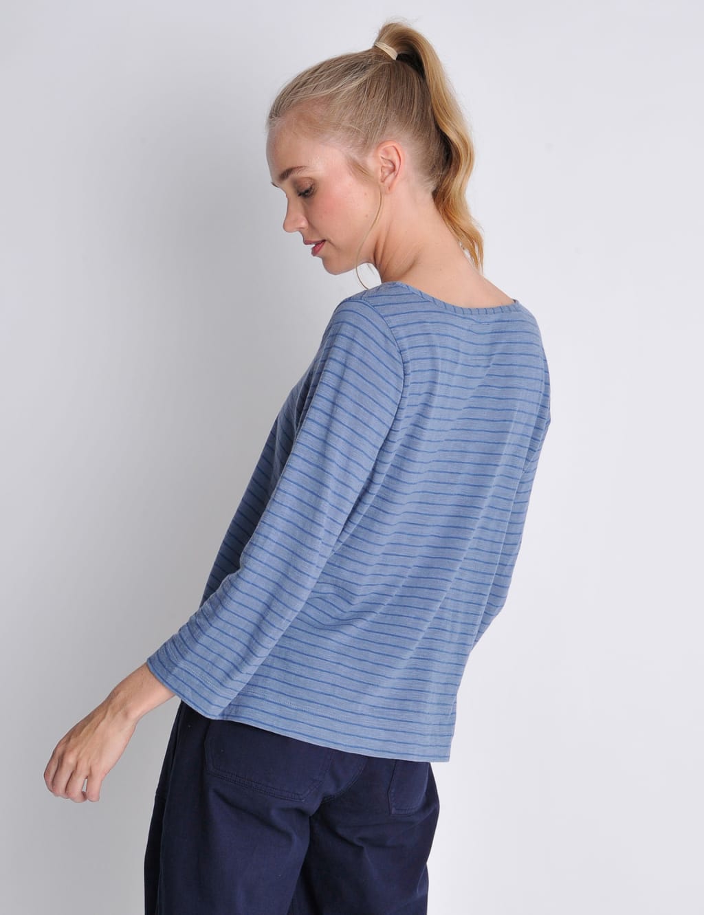 Cotton Modal Blend Striped Top | Burgs | M&S