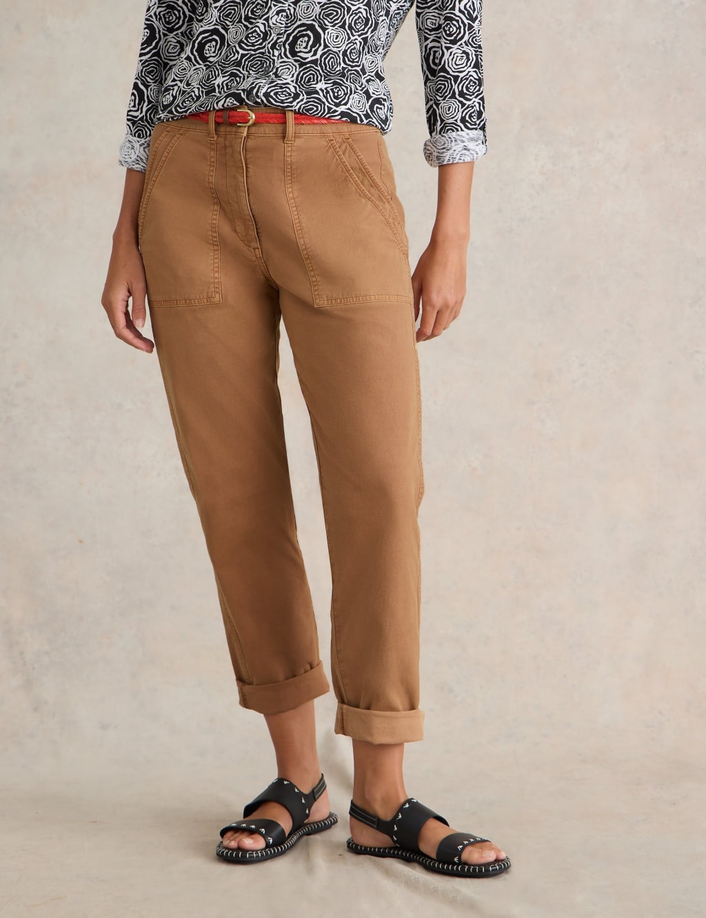 Cotton Rich Chinos with Linen | White Stuff | M&S