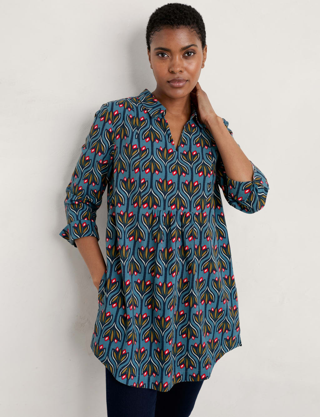 Cotton Rich Floral Tunic | Seasalt Cornwall | M&S