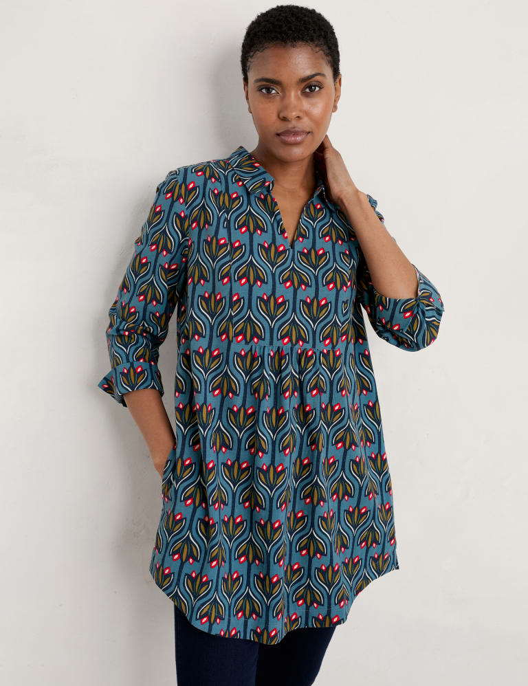 Cotton Rich Floral Tunic | Seasalt Cornwall | M&S