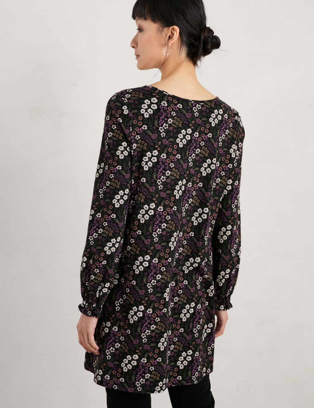 Cotton Rich Jersey Floral Tunic | Seasalt Cornwall | M&S