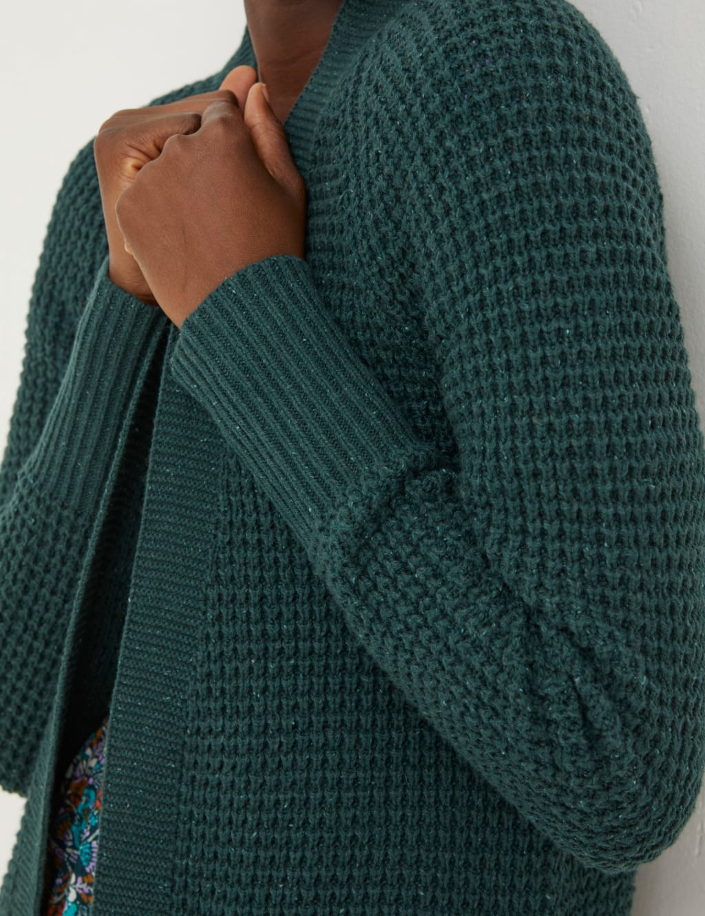 Cotton Rich Longline Cardigan with Wool | FatFace | M&S