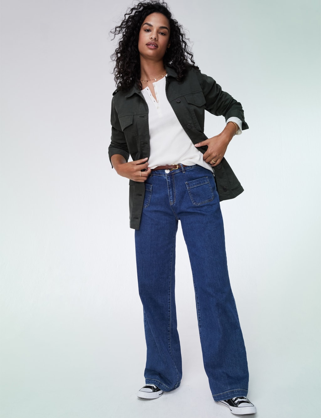 Cotton Rich Longline Utility Jacket | BAUKJEN | M&S