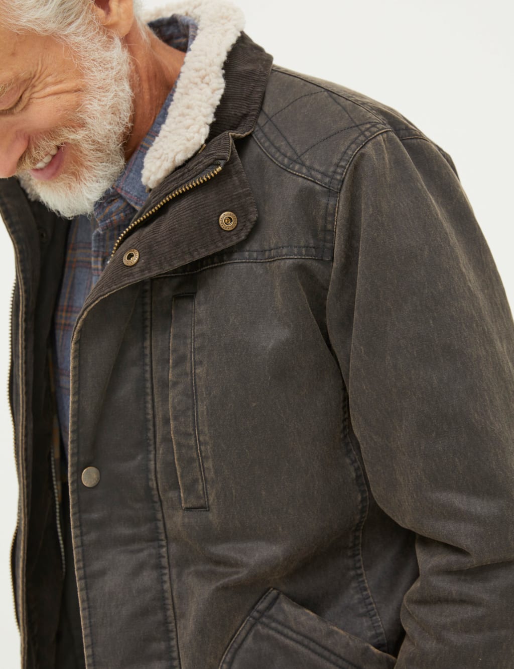 Cotton Rich Padded Utility Jacket | FatFace | M&S