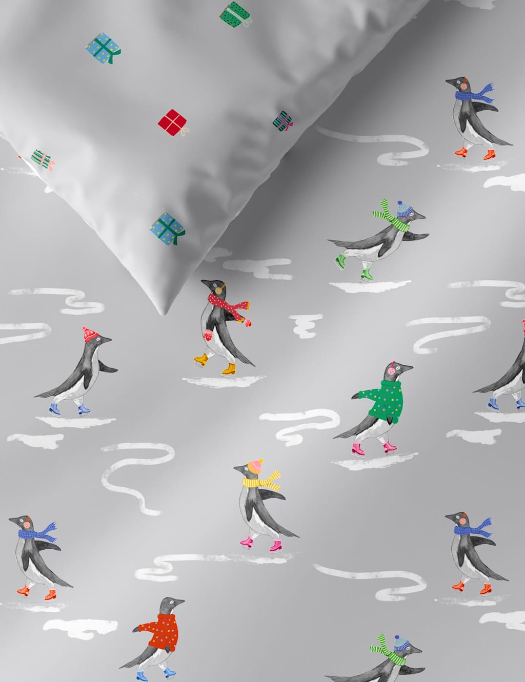 Cotton Rich Penguin Bedding Set | M&S