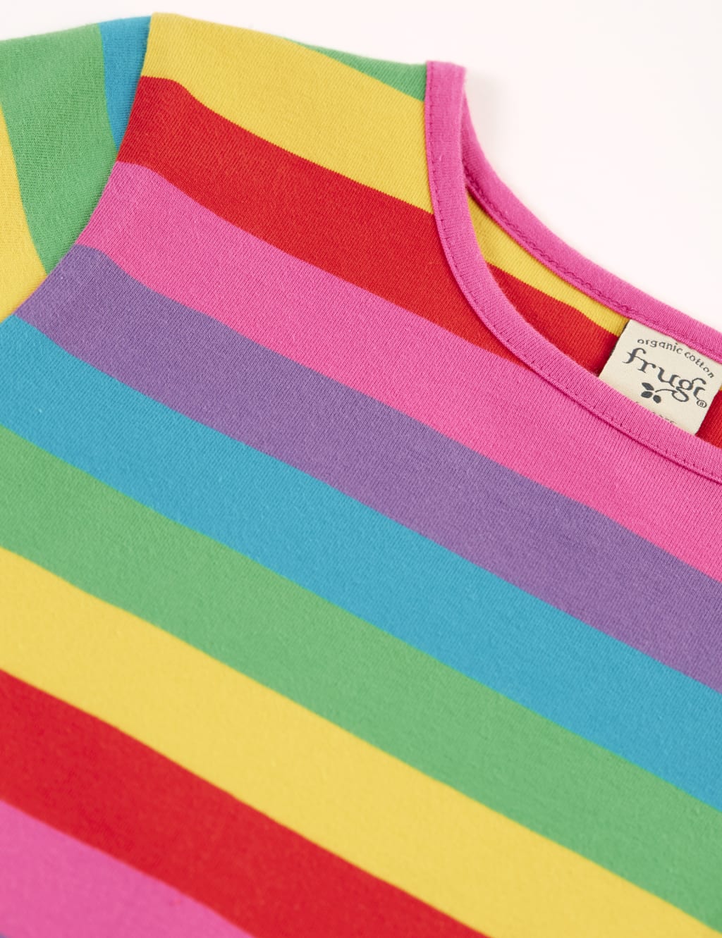 Cotton Rich Rainbow Dress (4-10 Yrs) | Frugi | M&S