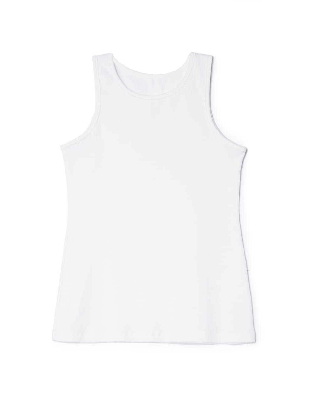 Cotton Rich Ribbed Racer Back Vest | Albaray | M&S