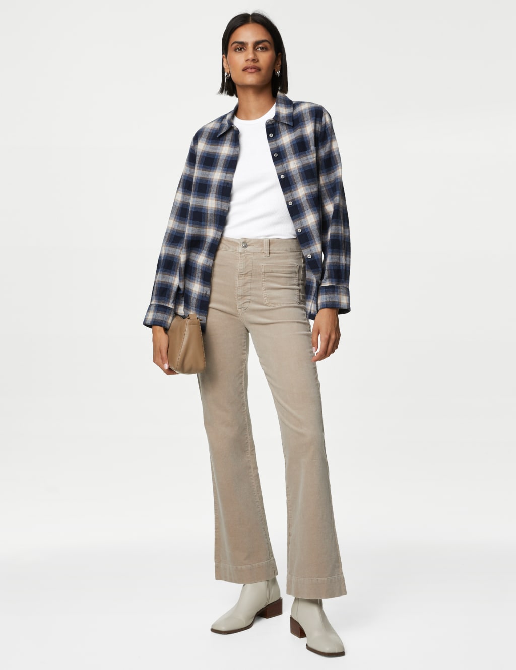 Cotton Rich Slim Fit Ribbed T-Shirt | M&S Collection | M&S