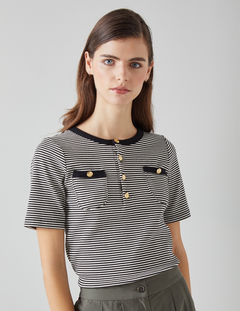 Cotton Rich Striped T-Shirt | LK BENNETT | M&S