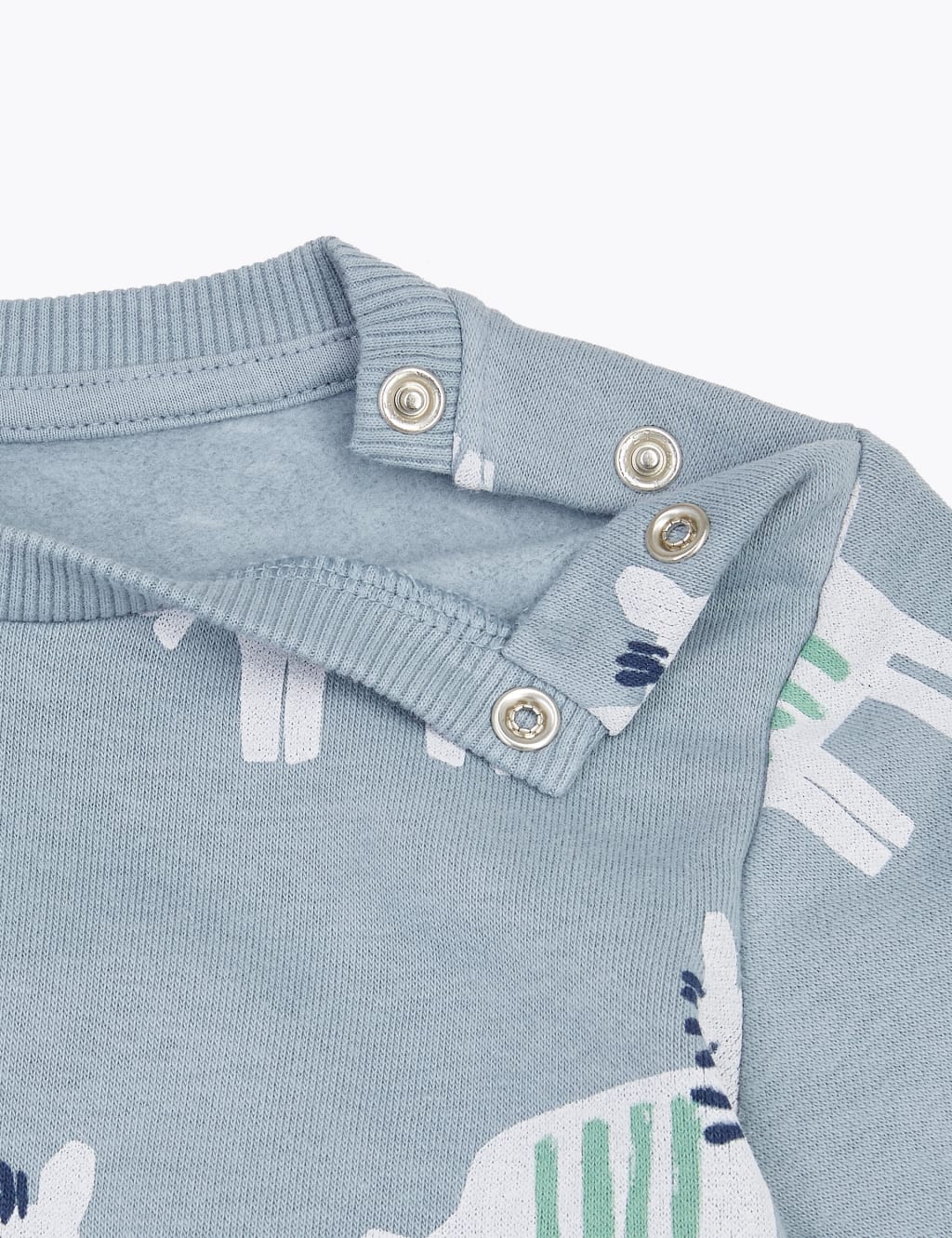 Cotton Rich Zebra Print Sweatshirt (0-3 Yrs) | M&S