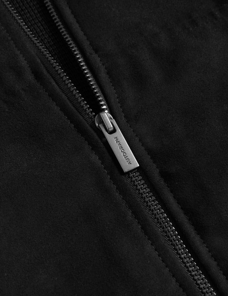 Cotton Rich Zip Up Knitted Jacket | Autograph | M&S