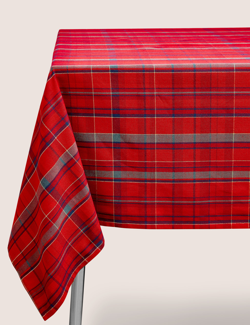 Cotton Tartan Tablecloth | M&S