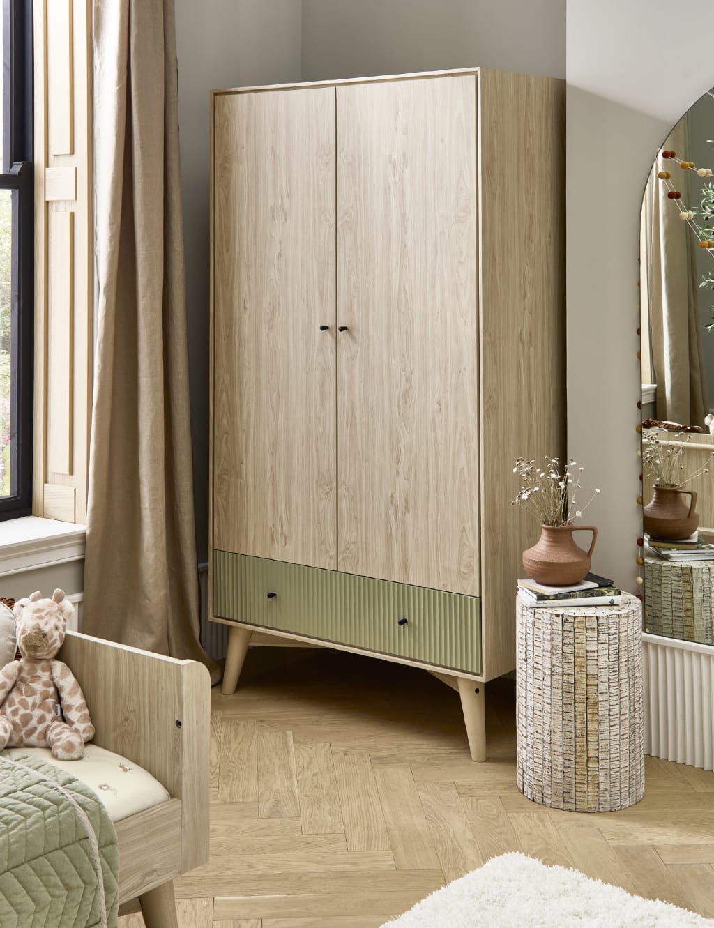 Coxley 3 Piece Cotbed Range with Dresser and Wardrobe | Mamas & Papas | M&S
