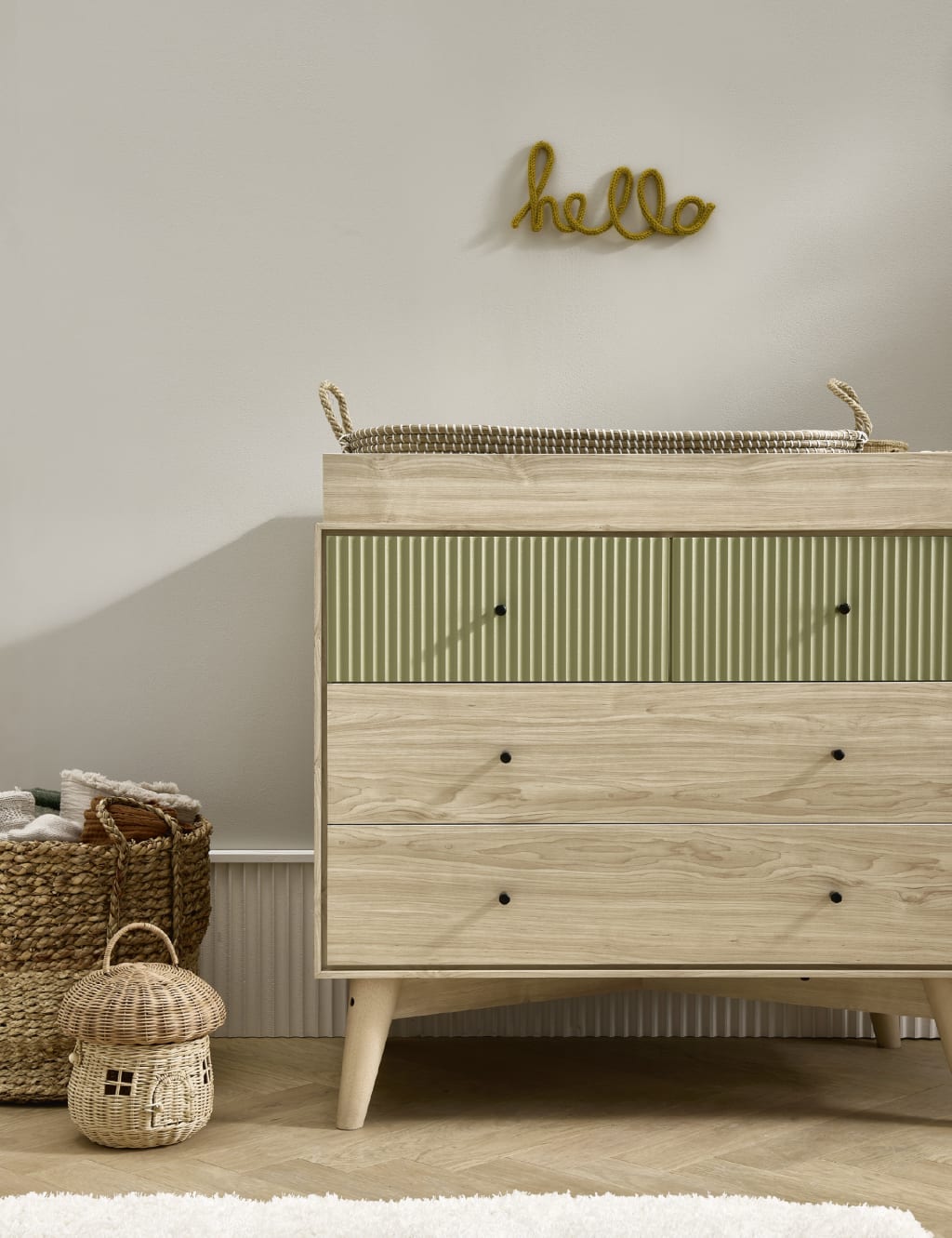 Coxley 3 Piece Cotbed Range with Dresser and Wardrobe | Mamas & Papas | M&S