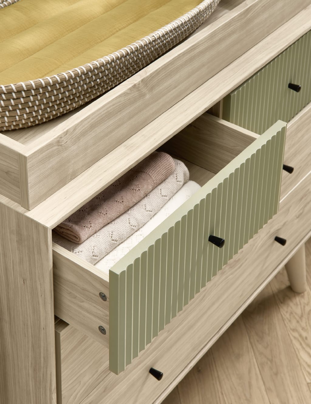 Coxley 3 Piece Cotbed Range with Dresser and Wardrobe | Mamas & Papas | M&S