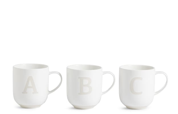 Alphabet Letter Mugs Mands