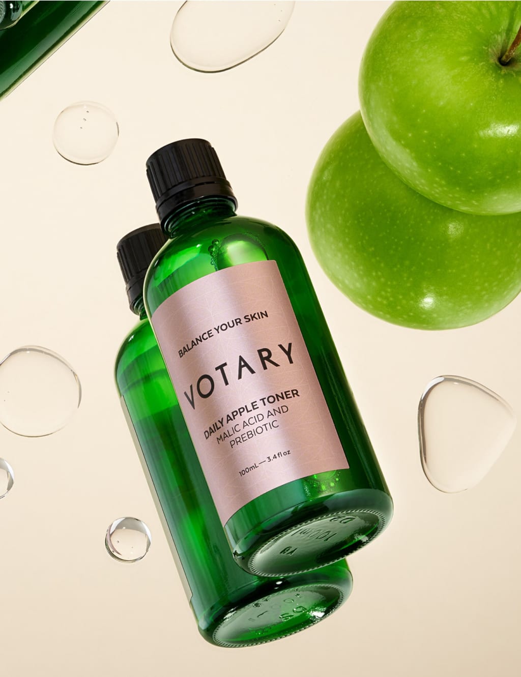 Daily Apple Toner, Malic Acid & Prebiotic 100ml | Votary | M&S