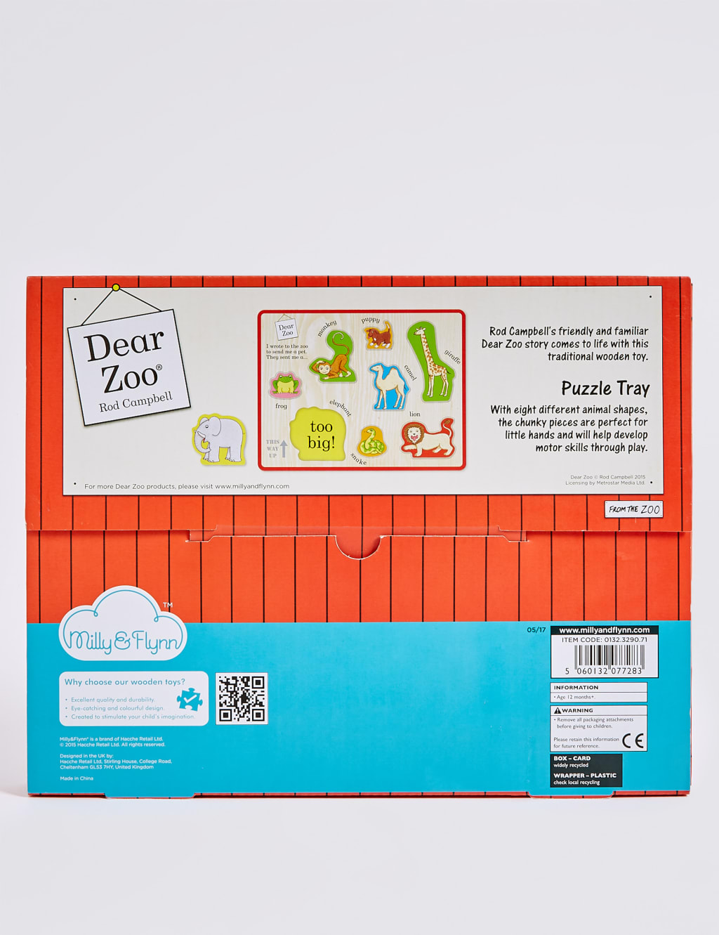 Dear Zoo Wooden Puzzle Tray | M&S