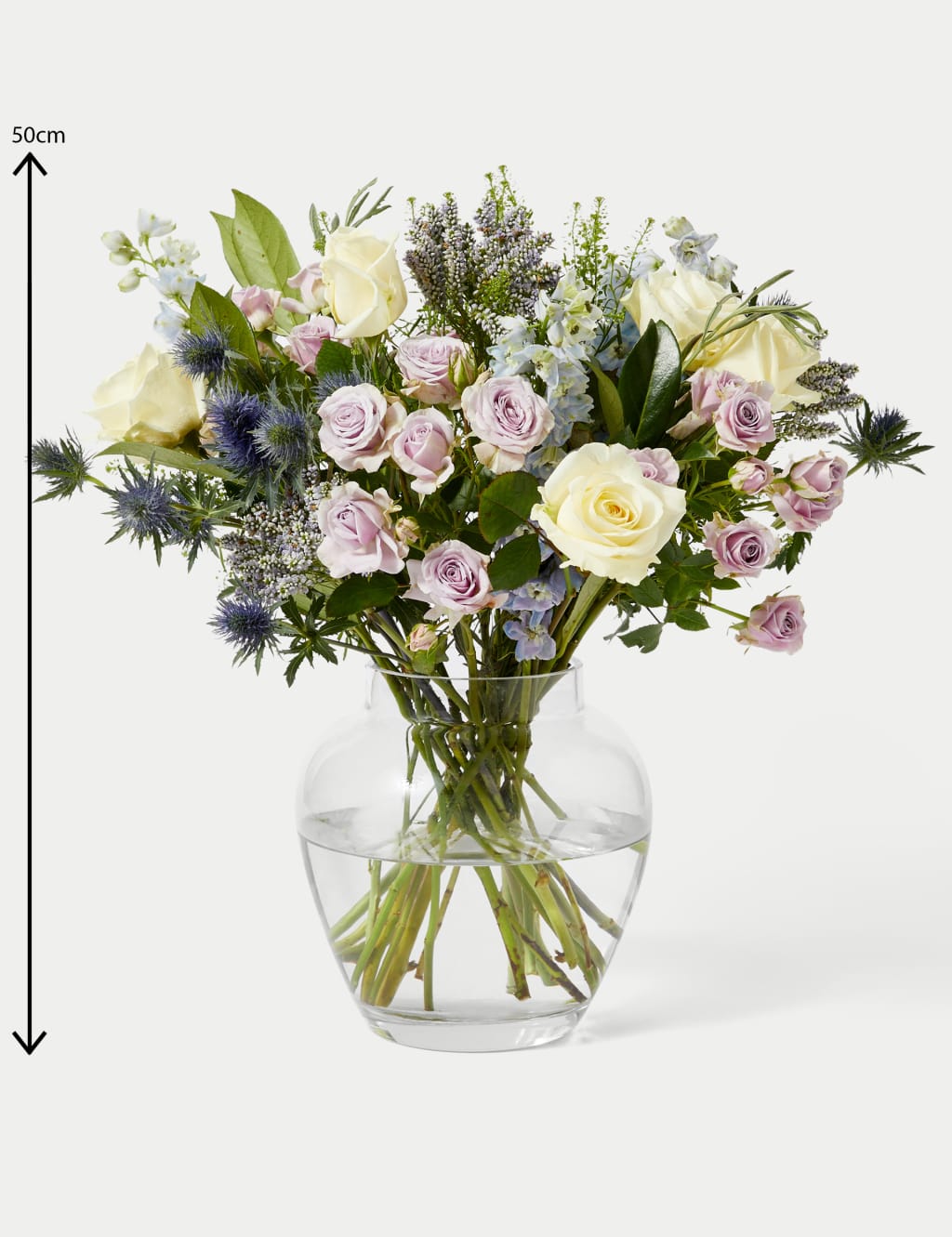 Delphinum & Rose Bouquet | M&S