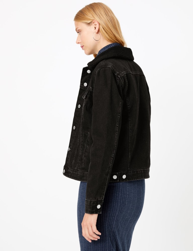 Denim Borg Lined Jacket | M&S Collection | M&S