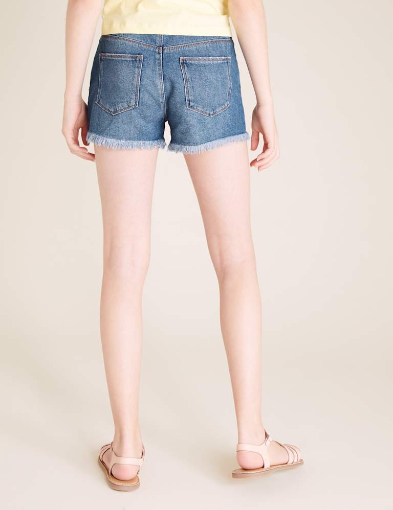 Denim Embroidered Palm Tree Shorts (6-14 Yrs) | M&S