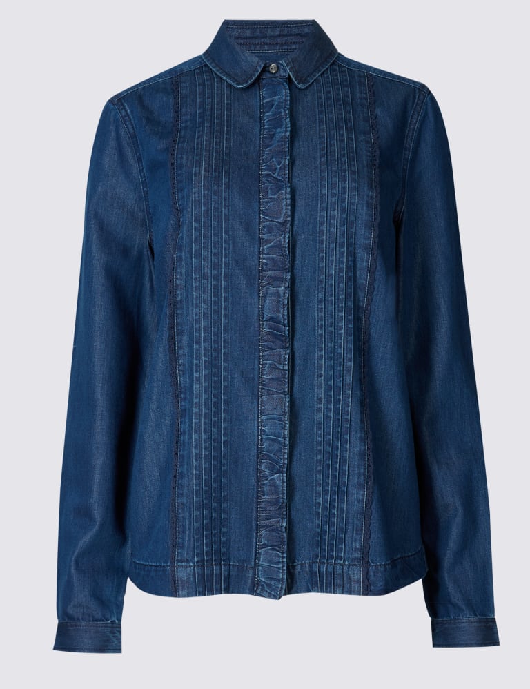 Denim Long Sleeve Shirt | M&S Collection | M&S