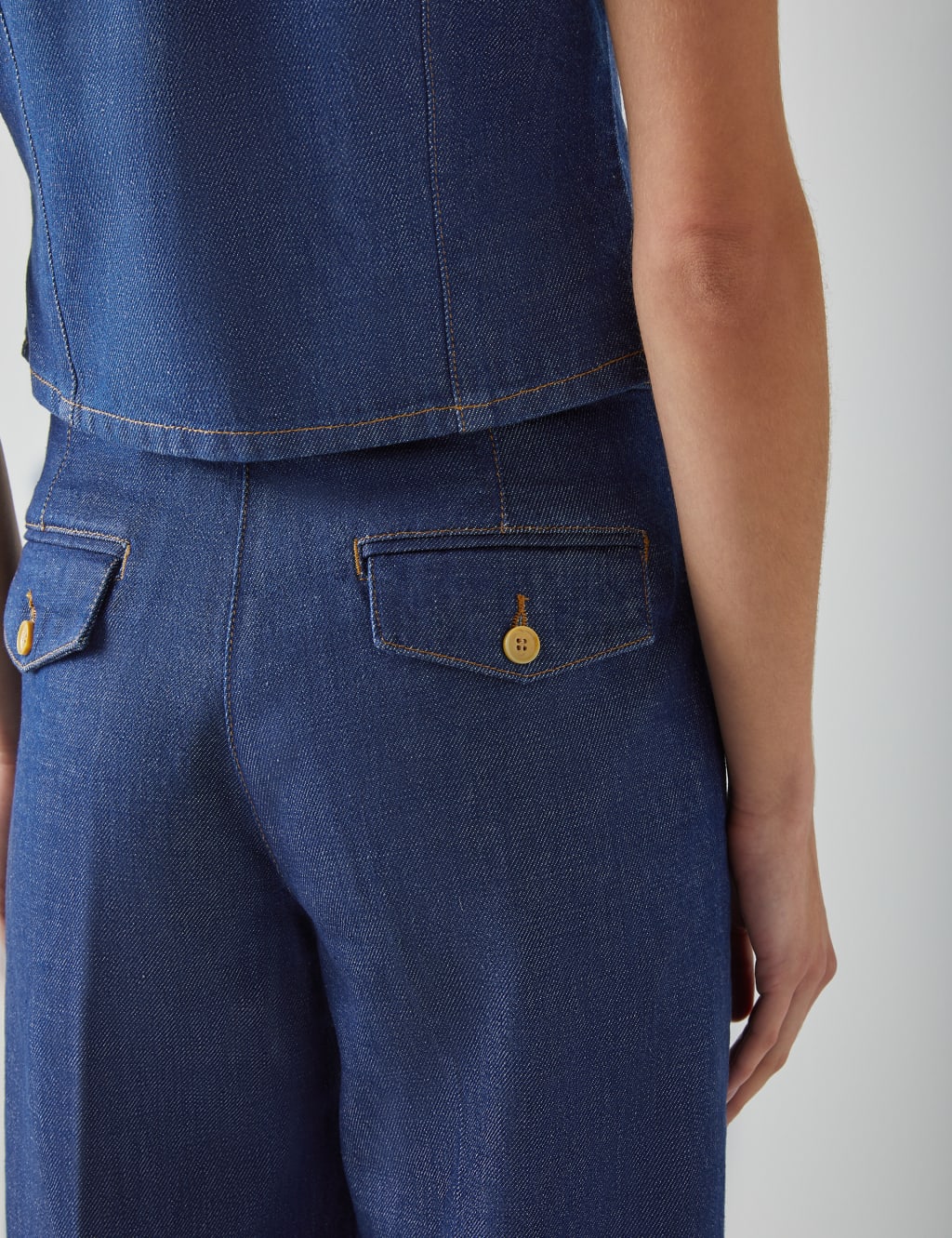 Denim Wide Leg Trousers | LK BENNETT | M&S