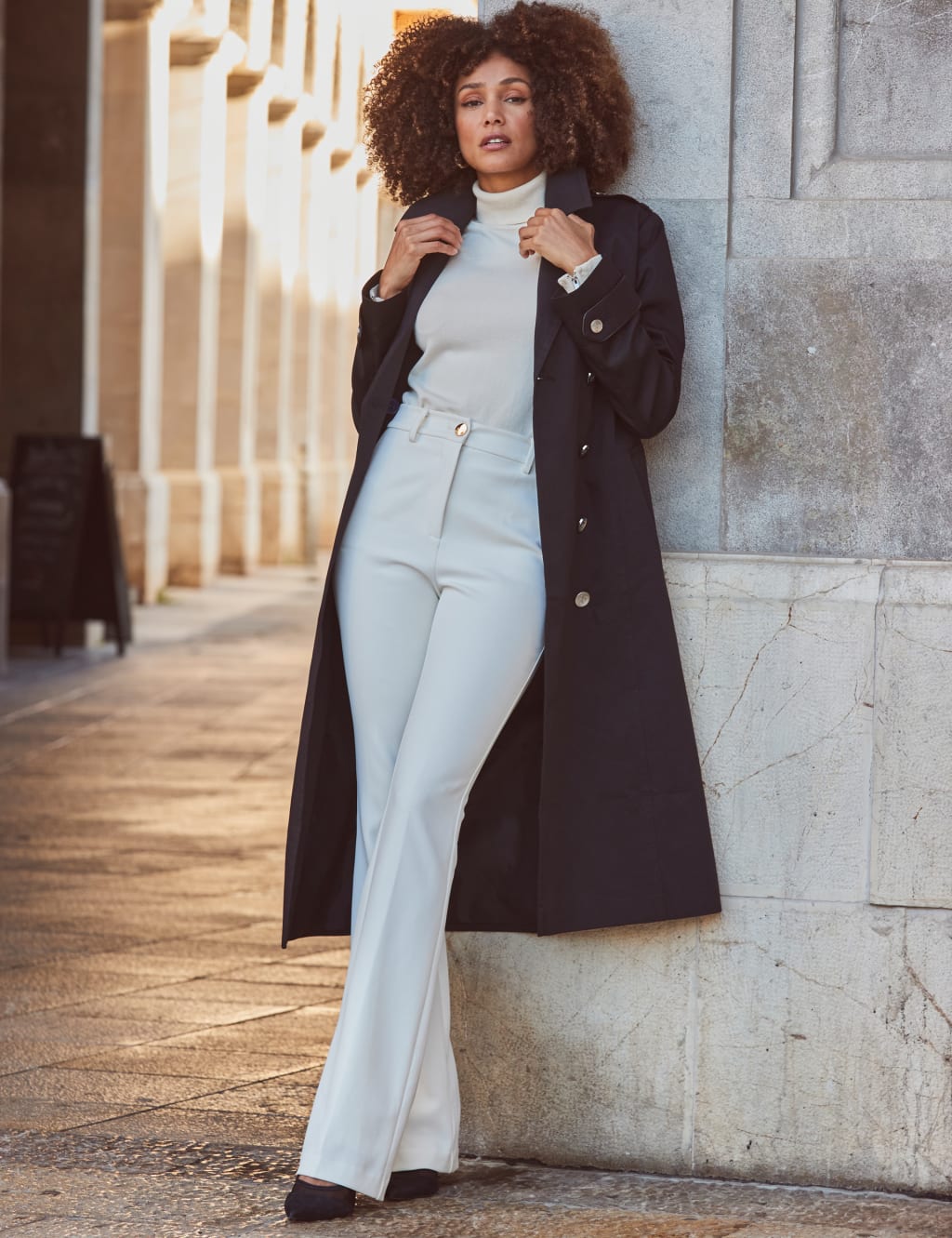 Double Breasted Trench Coat | SOSANDAR | M&S